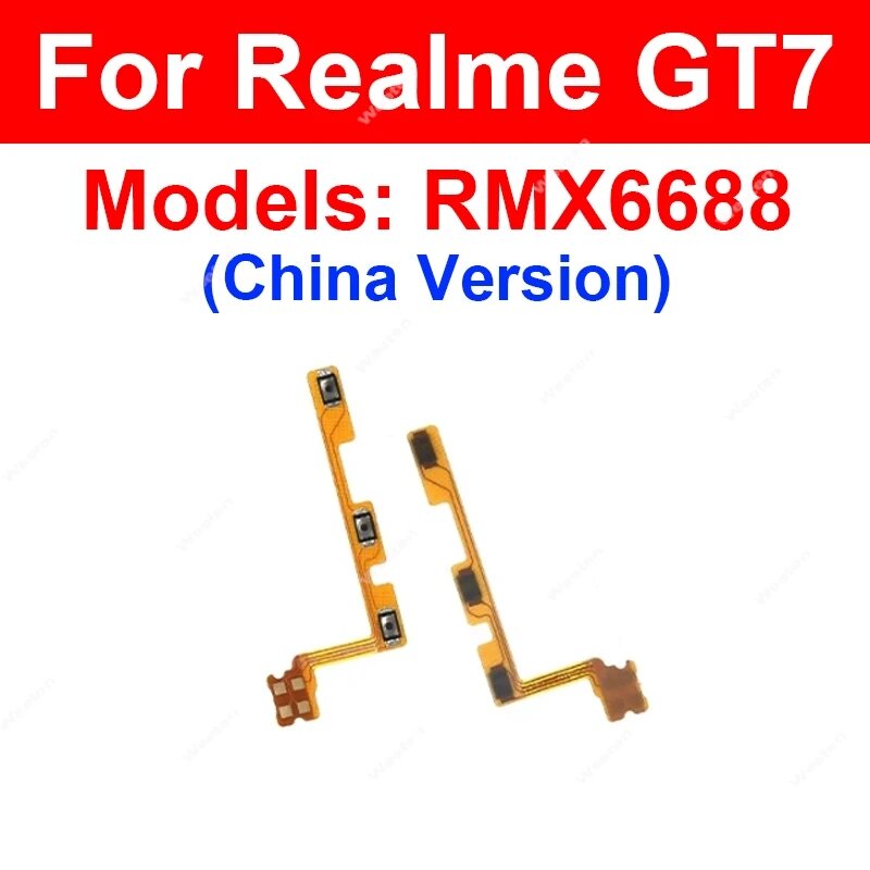 Шлейф кнопки питания и громкости для Realme GT 5, GT5, GT 6, 6T, Neo 6 SE, GT7 Racing, GT 7 (China)