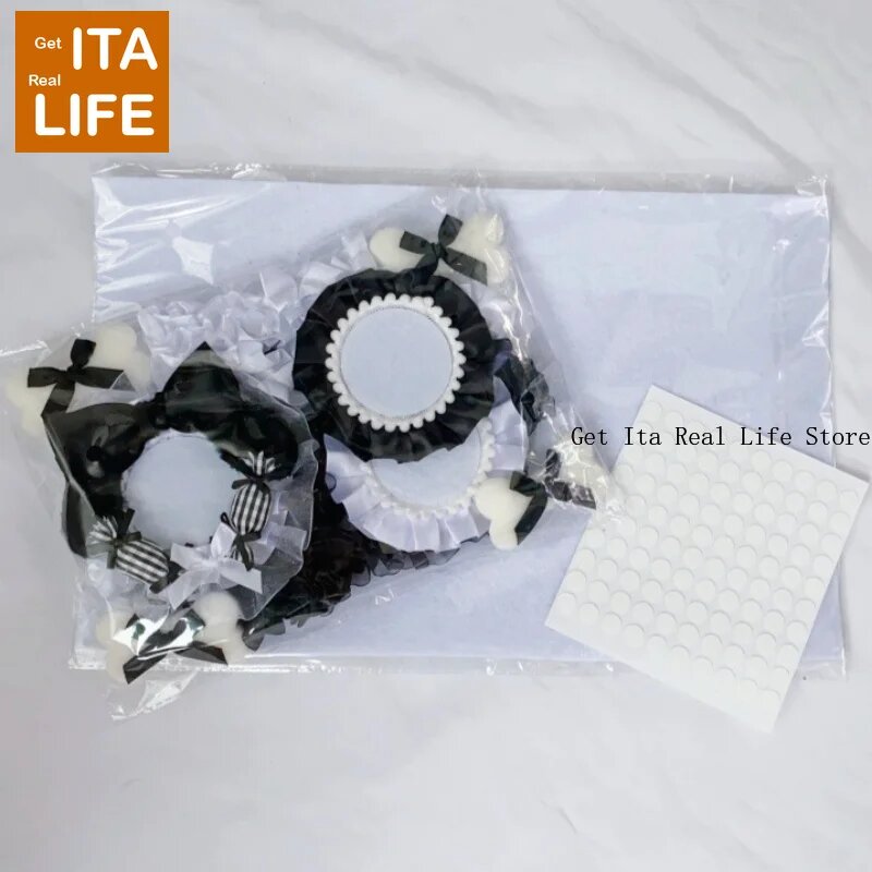 Набор украшений для сумки Ita TuTu Blosa Черный, 58mm badge black set