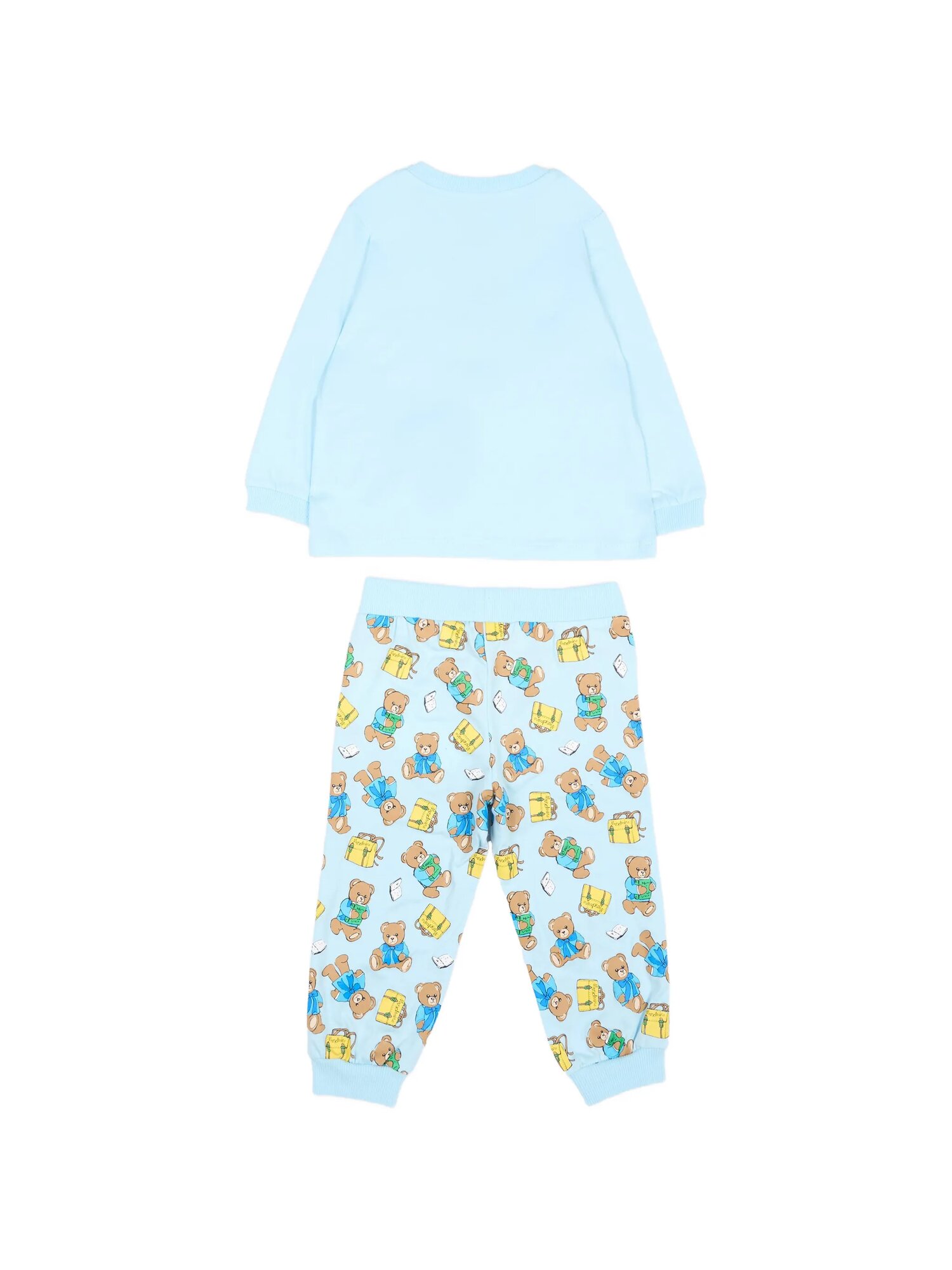 Комбинезон MOSCHINO Teddy Bear printed tracksuit, размер 2 года, Синий принт — фото 1