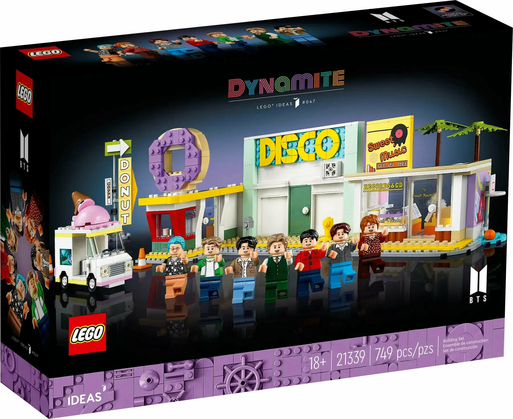 Конструктор LEGO Ideas 21339 BTS Динамит, 749 деталей, от 14 лет, 2023 год
