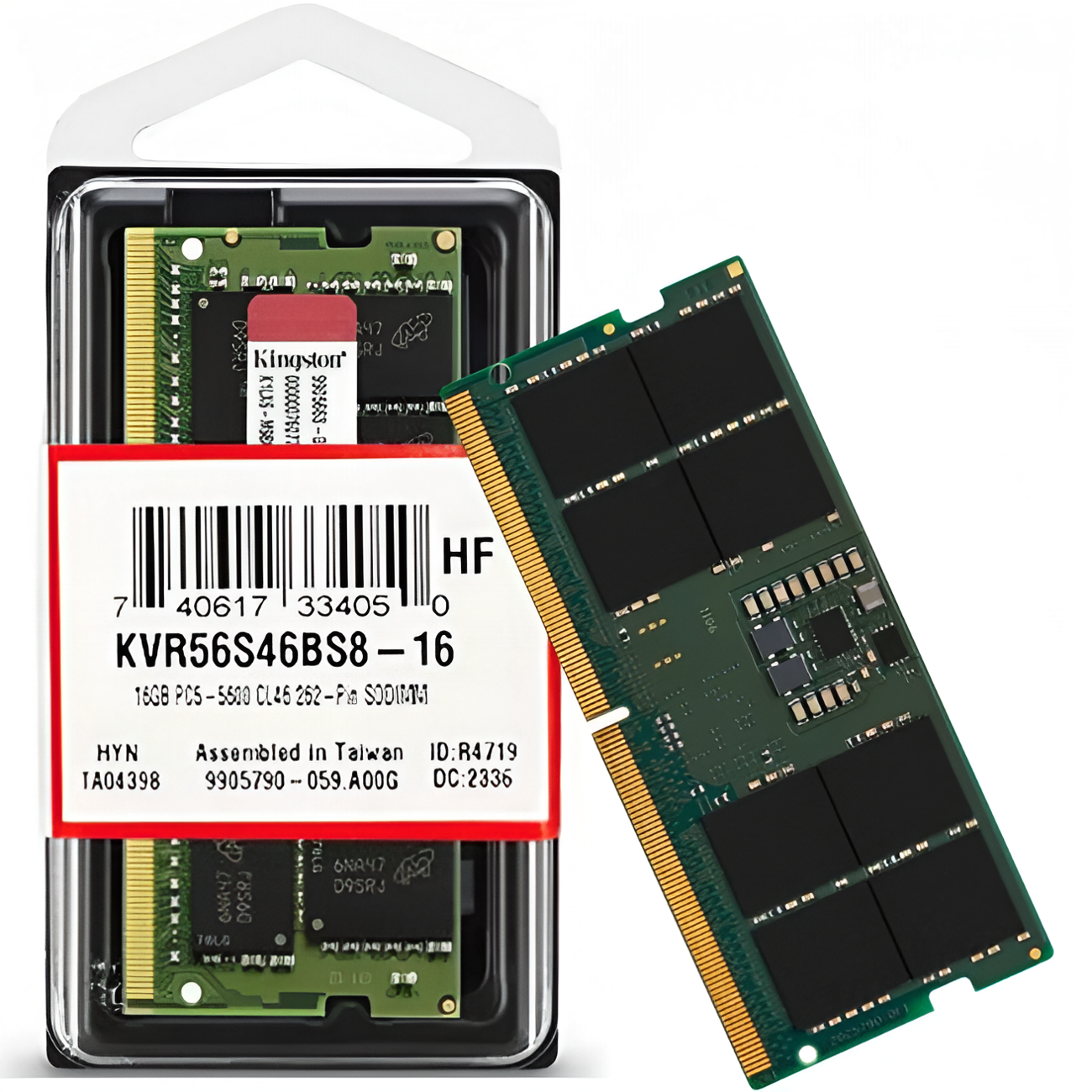 Модуль памяти NBook SO-DDR5 16GB, 5600Mhz, Kingston ValueRam (KVR56S46BS8-16)