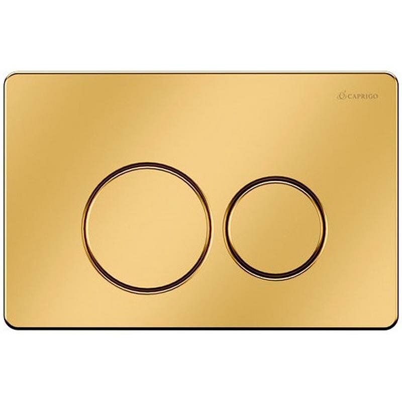 Кнопка смыва для инсталляции Caprigo DEW Steel DS001-oro Золото матовое