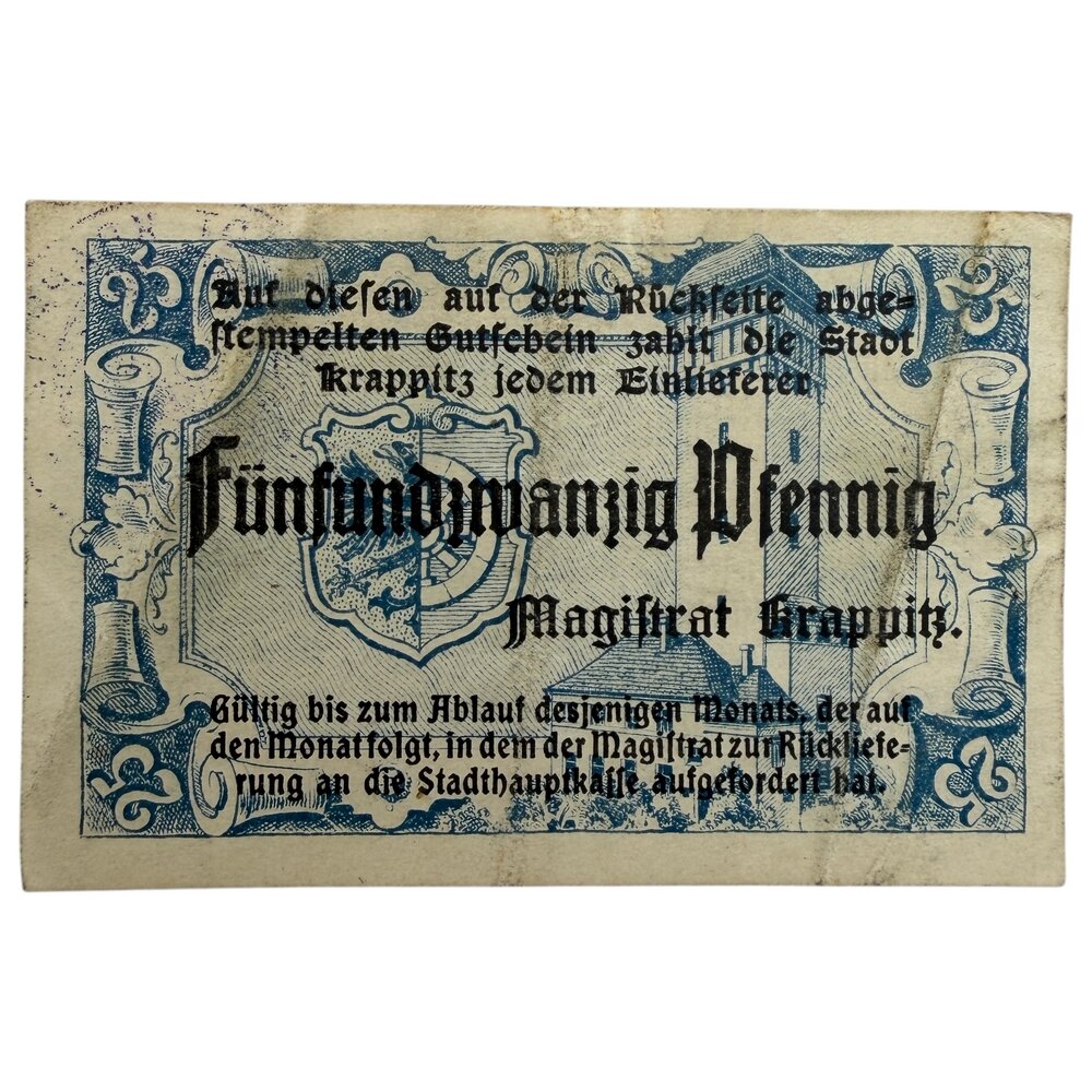 Германия, Краппитц 25 пфеннигов 1914-1924 гг.