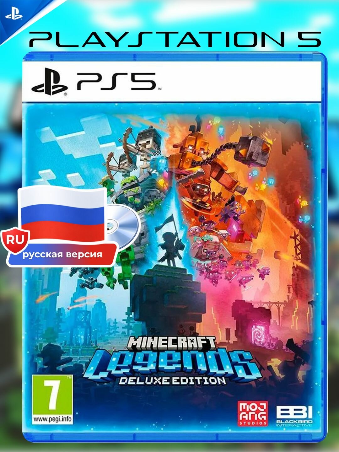 Игра Minecraft Legends Deluxe Edition PS5 (PlayStation 5, Русская версия)