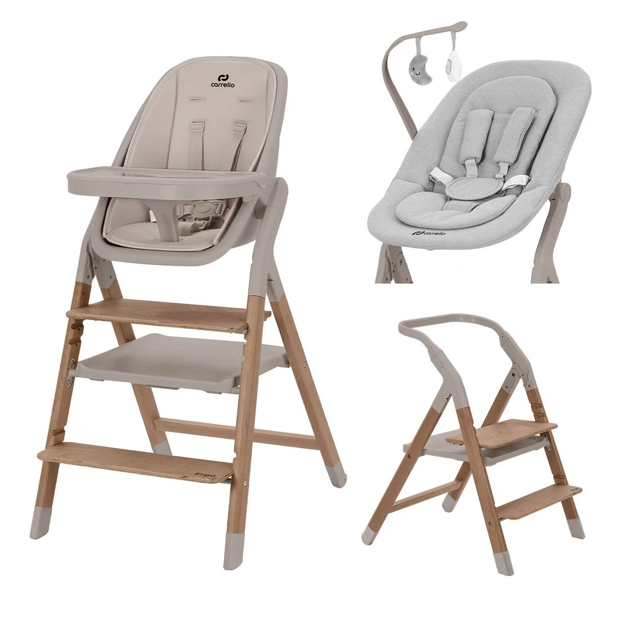 Стульчик для кормления Carrello Ergo 4в1 CRL-16701 Shadow Beige