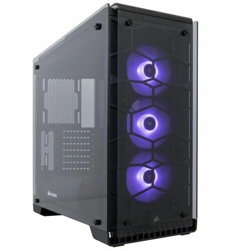 Компьютерный корпус Corsair Crystal Series 570X RGB (CC-9011098-CN) черный - Midi Tower, ATX, USB 3.2 Gen 1 Type-A, USB 3.2 Gen 2 Type-C