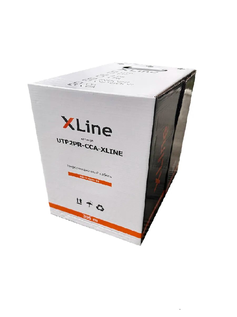 Кабель UTP 2PR 24AWG CAT5e, CCA, 305 м