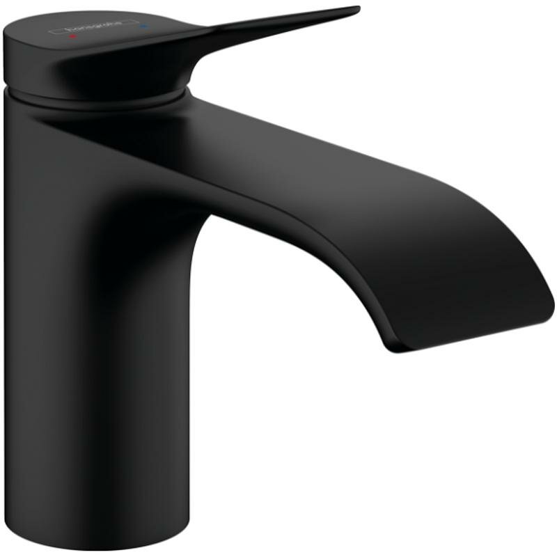 Смеситель для раковины Hansgrohe Vivenis 75010670 черный матовый, рычажное управление, латунь