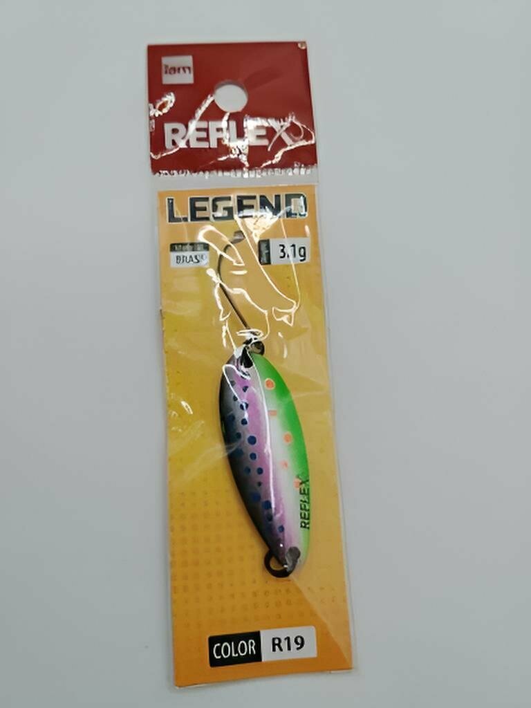 Блесна Reflex Legenda IAM 3.1g Brass ультралёгкая латунная микроблесна для точной ловли хищника (29 мм)