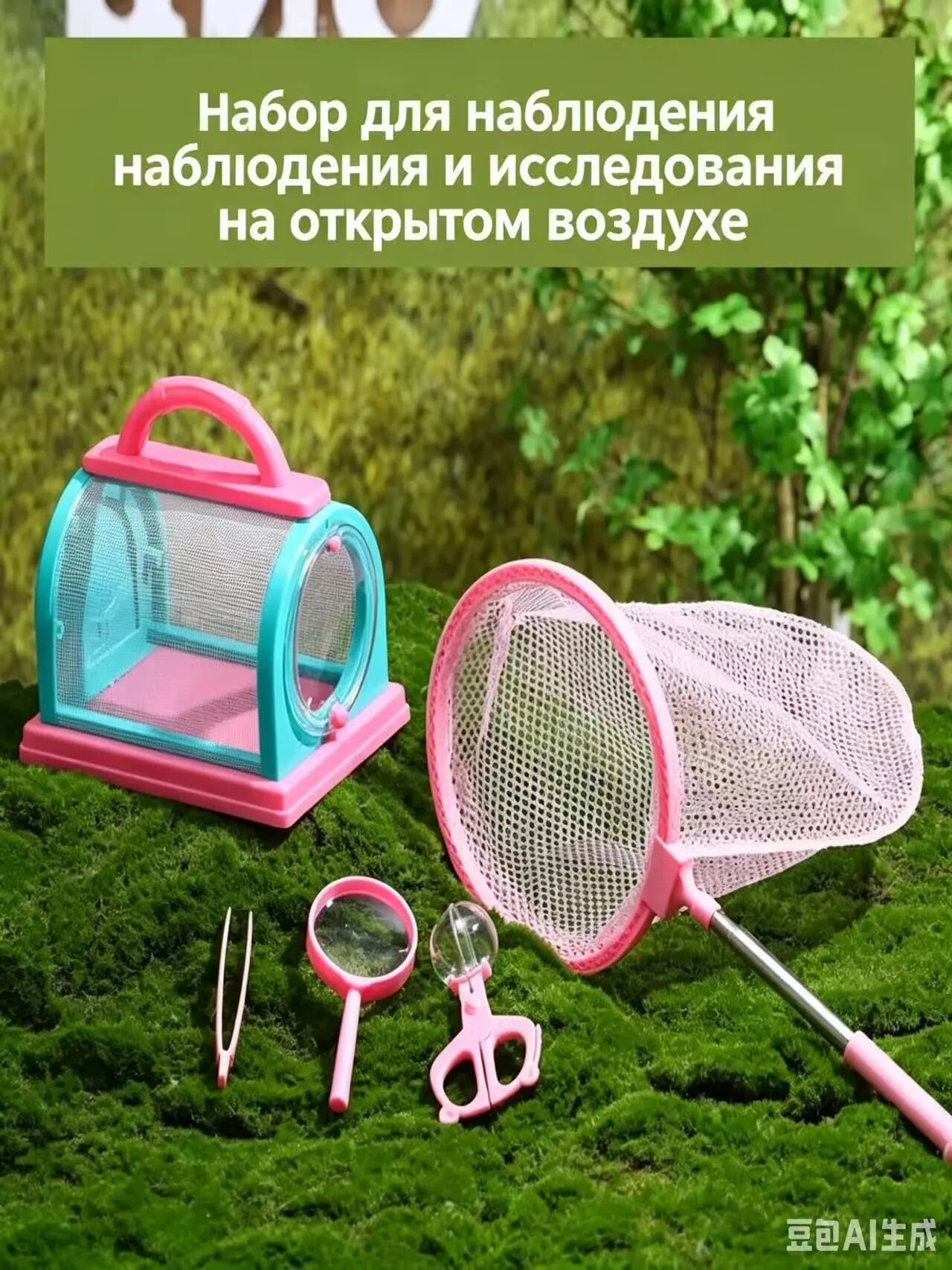 Игрушка для ловли бабочек — сачок для детей. Лёгкий, безопасный, развивает интерес к природе. — фото 1