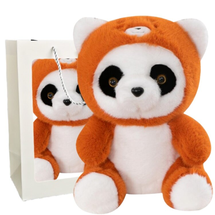 Плюшевая игрушка-трансформер унисекс Mise Кот-Панда, Transforming Panda Doll-Shopping Bag, 40CM EU