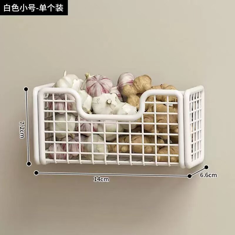 Железный ящик для хранения на двери кухонного шкафа, White S