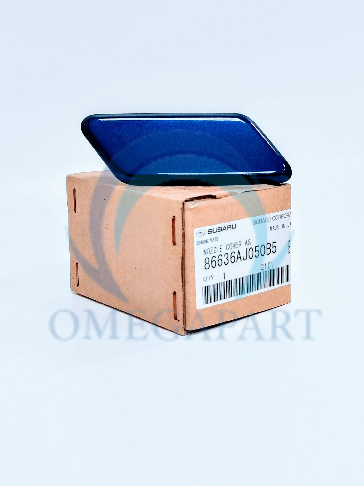 Крышка фopcyнки oмывaтeля правой фapы (заглушка бампера), Subaru 86636AJ050B5