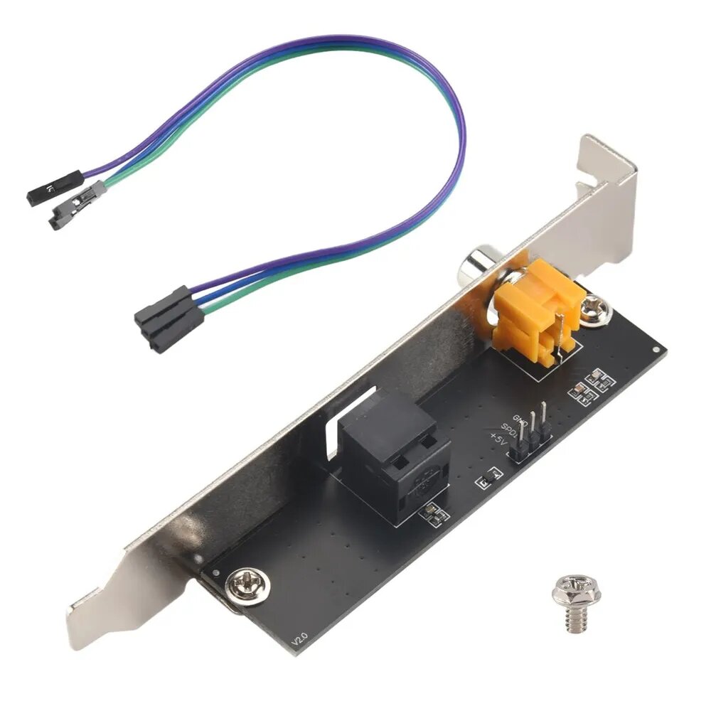 Кабель для компьютерной периферии, черный матовый, SPDIF оптическая и RCA