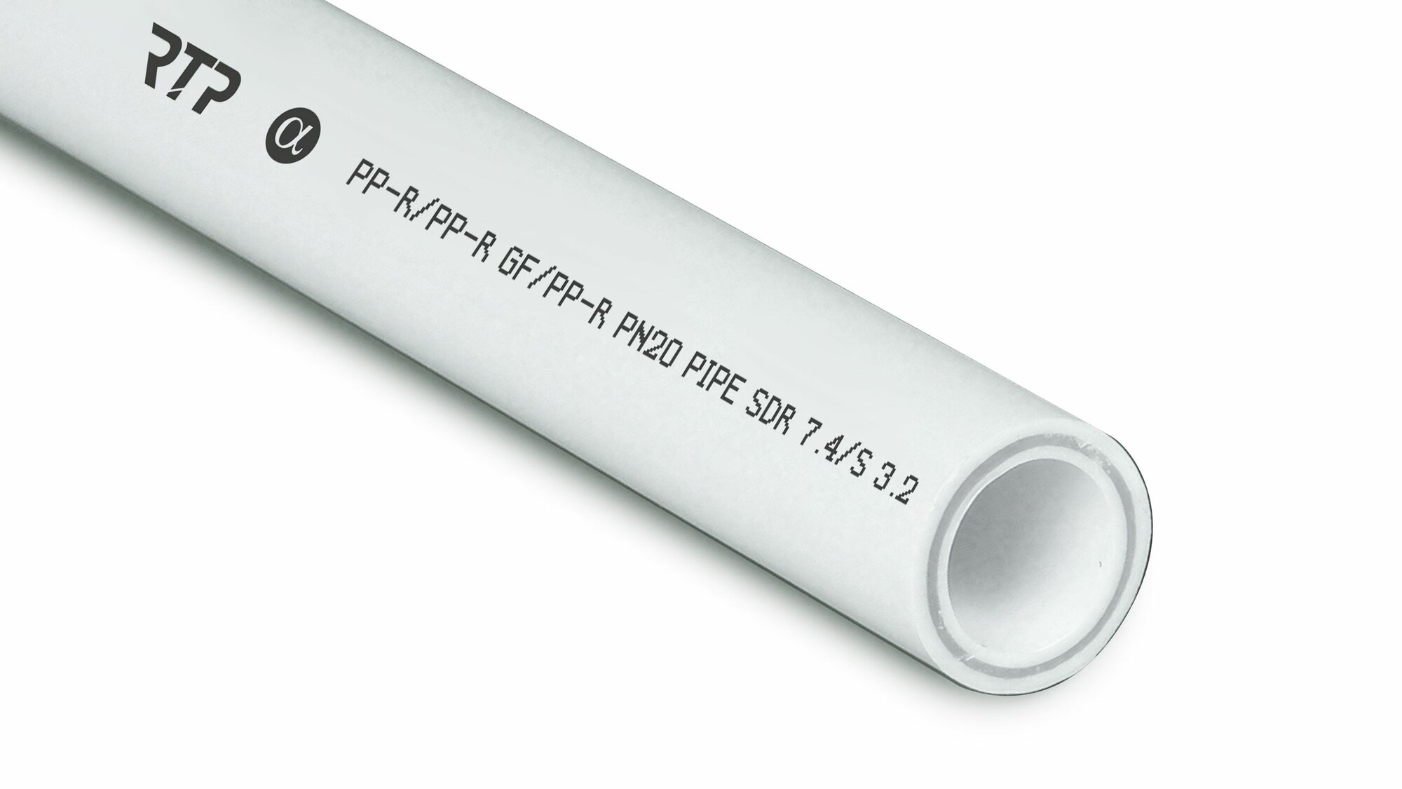 Труба РТП PPR/GF/PPR 40х5,5 PN20 белый 2м
