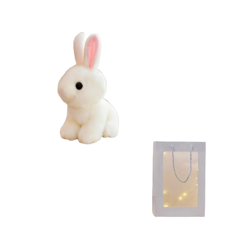 Плюшевые игрушки унисекс DAKUTU, 20CM EU, Simulated Rabbit White