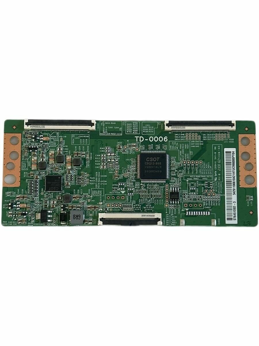 Плата T-Con (ST6451D02-3), для ТВ Яндекс ТВСтанцспроСАлисой65