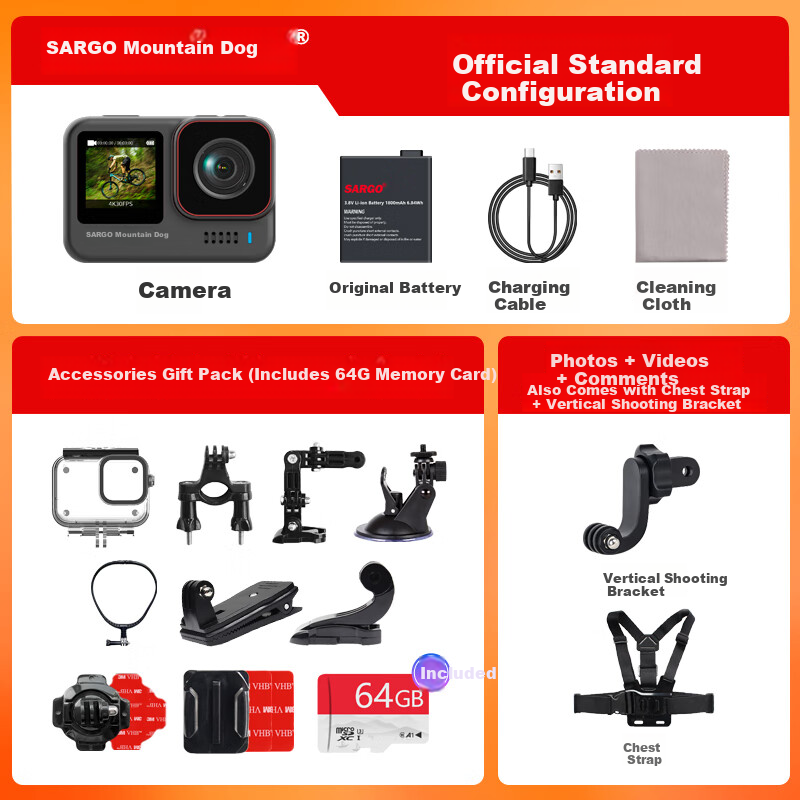 Shangou A11 Action Camera 4K Ultra HD мотоциклетный видеорегистратор с креплением на шлем анти-дребезг для Vlog рыбалки