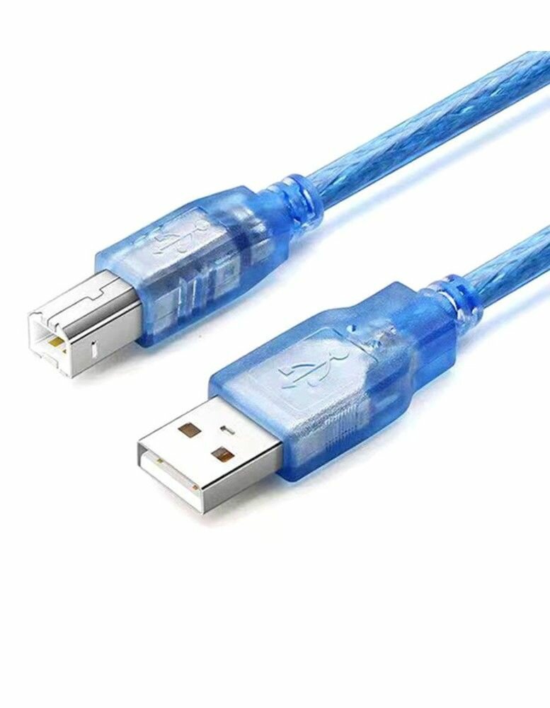 Кабель для принтера, сканера, МФУ 5 метров USB 2.0 AB синий