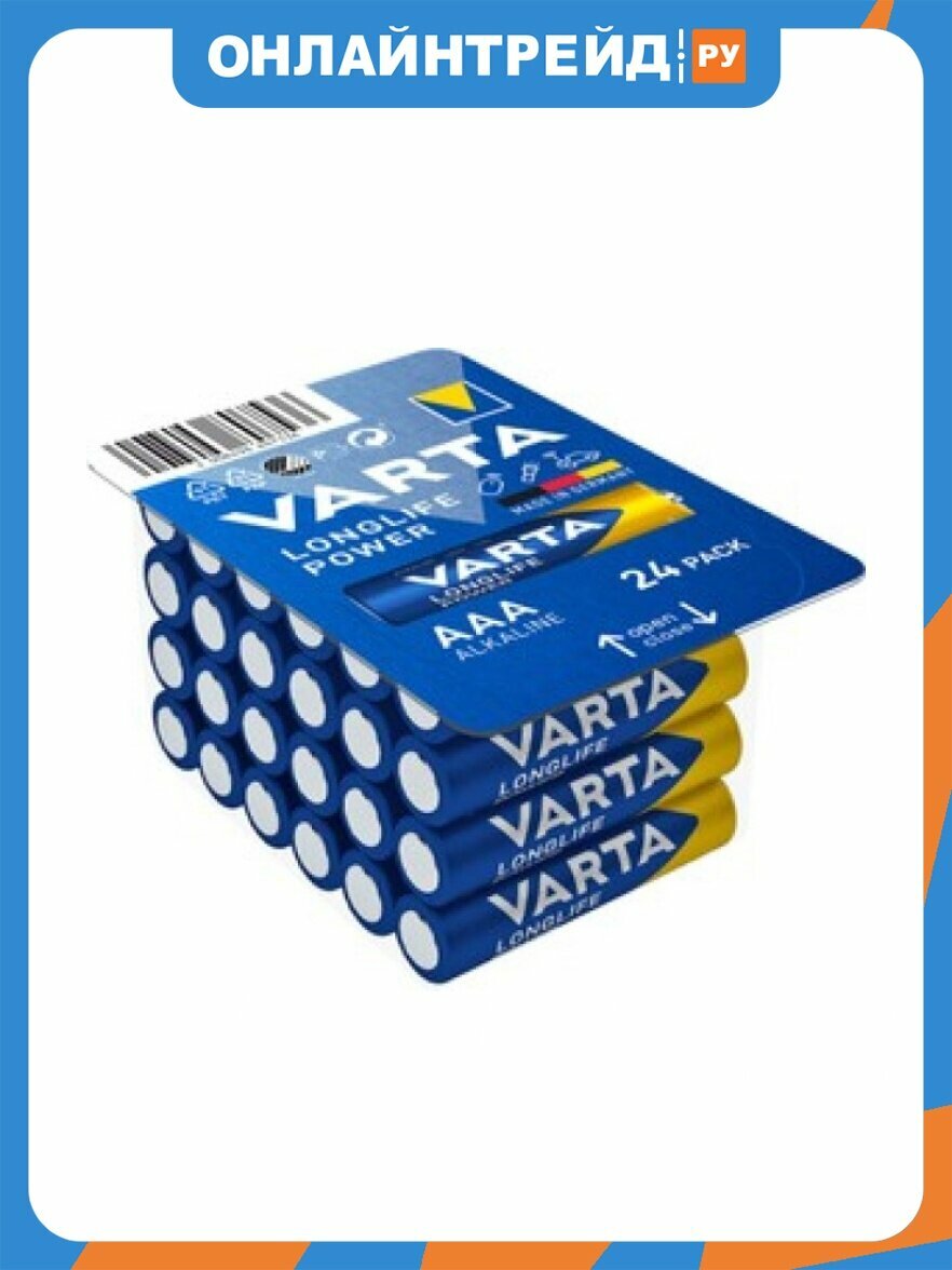 Элемент питания Varta Longlife Power LR03 AAA бл 24