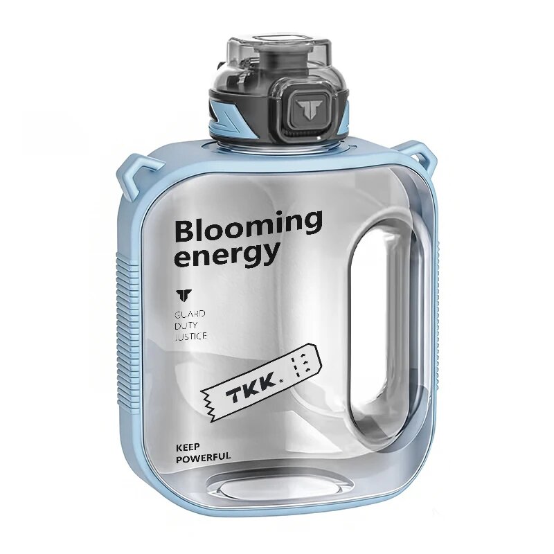 TKK Бутылка для воды из тритана 1/1.6/2 л 2.0L, Tritan Blue