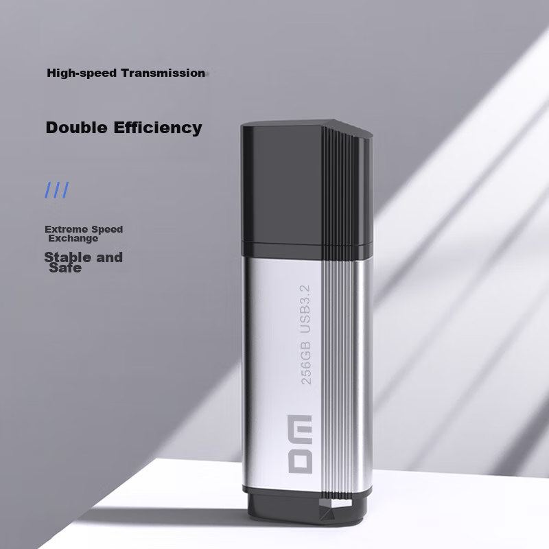 DM Daimai 256 ГБ металлический флеш-накопитель USB3.2 с высокоскоростной передачей для компьютеров и авто Ёмкость：256