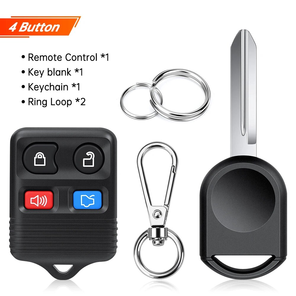 Брелок-ключ Ford С Функцией Дистанционного Управления Для Expedition, Explorer, Four buttons