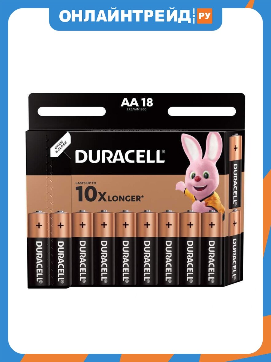 Элемент питания Duracell Basic LR6-18BL AA бл 18