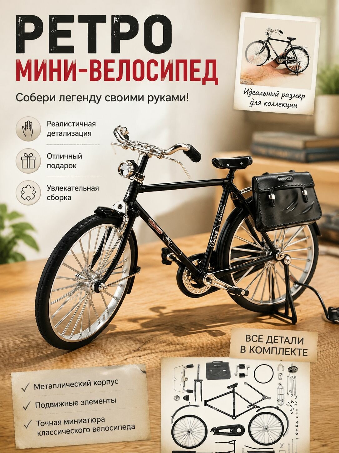 Ретро мини-велосипед