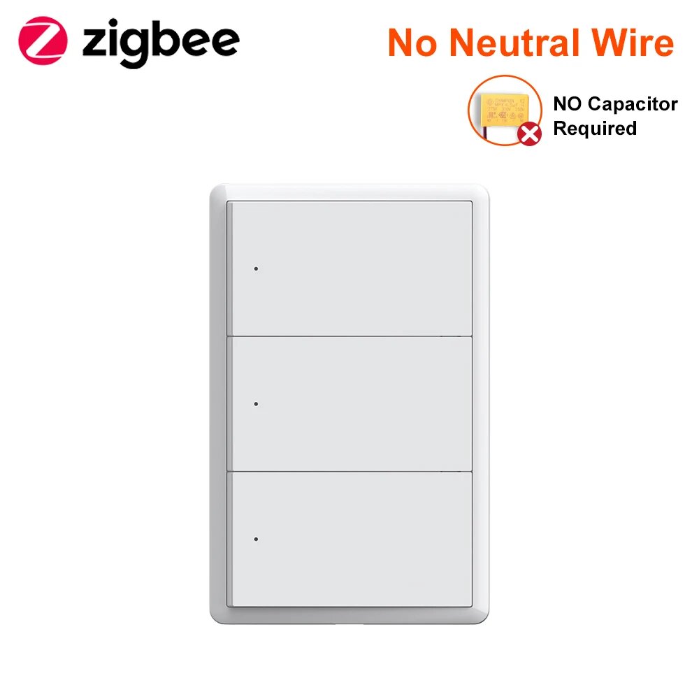 Умный выключатель Manhot Zigbee MH01/MH02/MH03/MH04