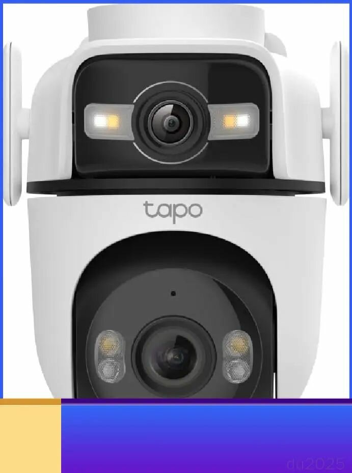 Tapo C245D. Умная камера 2K 3 Мп с двойным объективом. Поворот 360. AI-обнаружение и отслеживание. Двухэкранный просмотр. Облако/SD