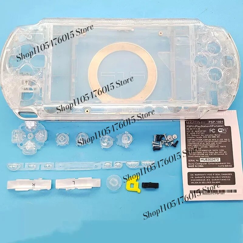 Корпус PSP 1000 прозрачный белый