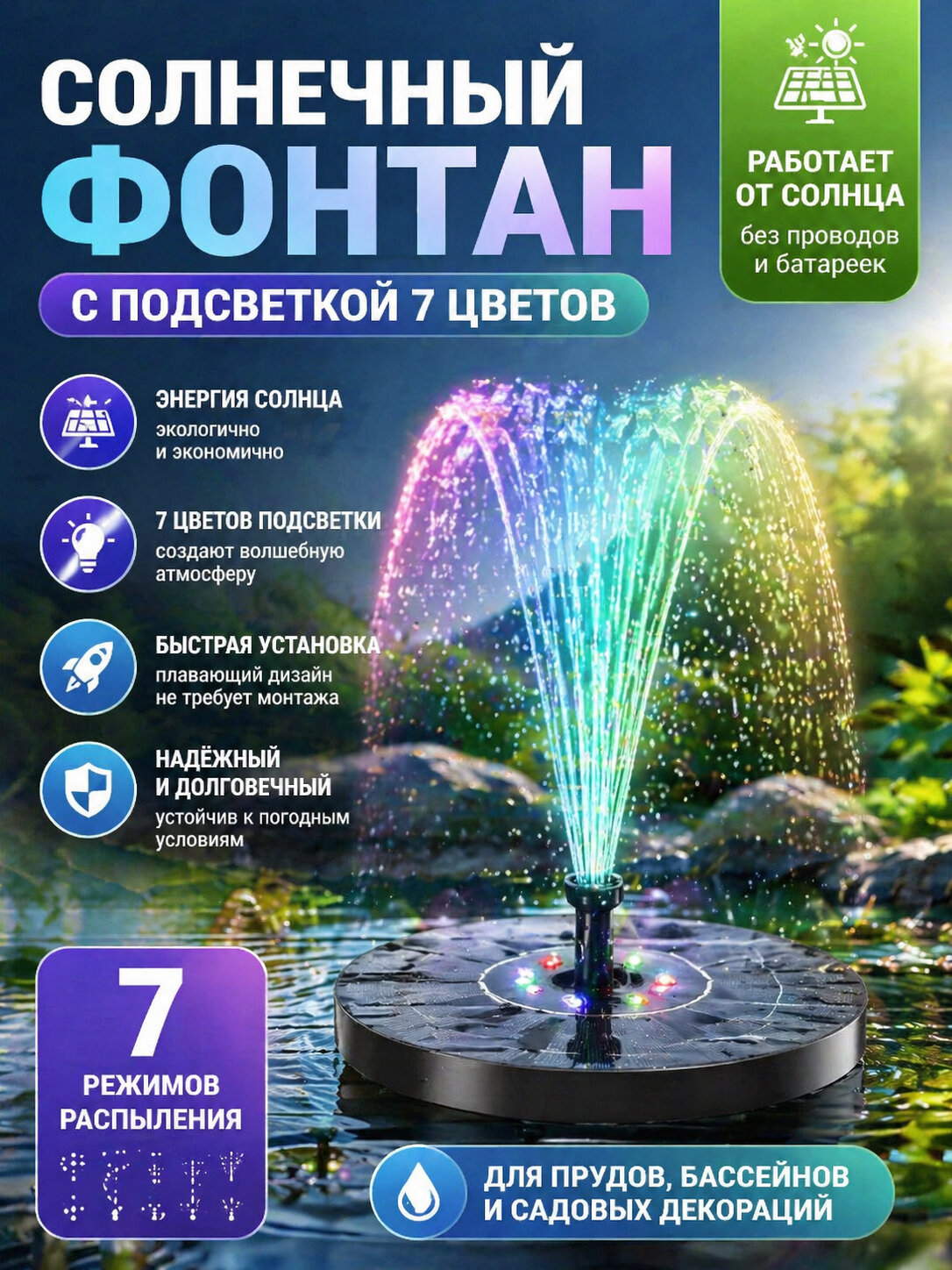 Фонтан садовый