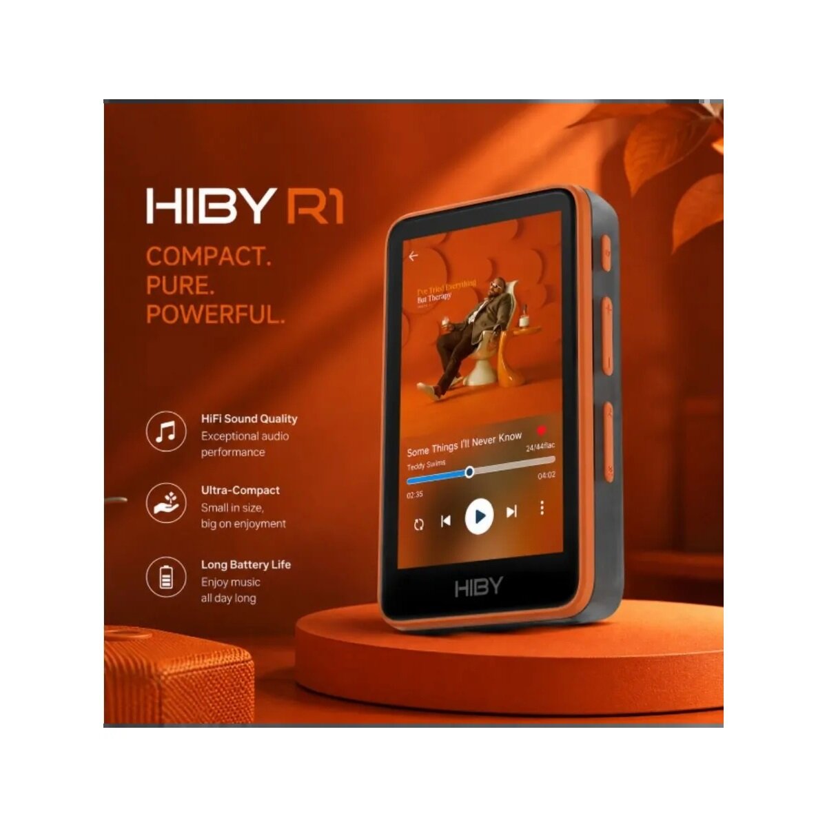HiBy R1 Портативный HiFi Mp3 Плеер Bluetooth 5.1 USB DAC