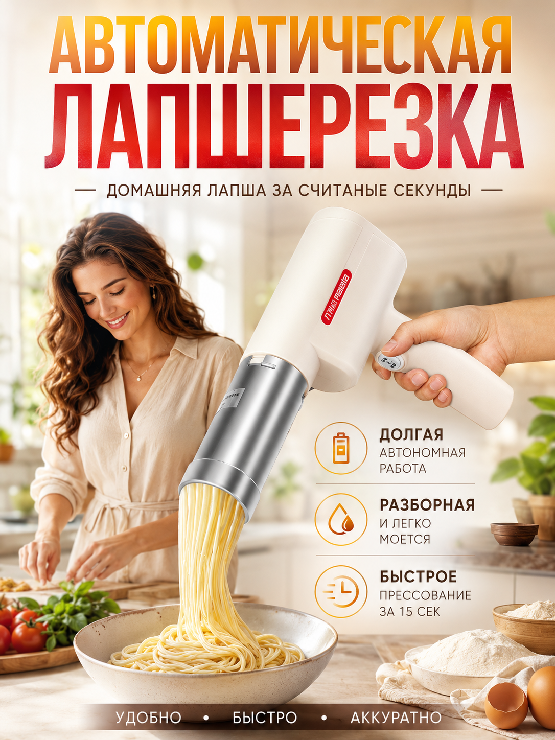 Полностью автоматическая машина для резки лапши, быстрого прессования лапши, кухонные принадлежности