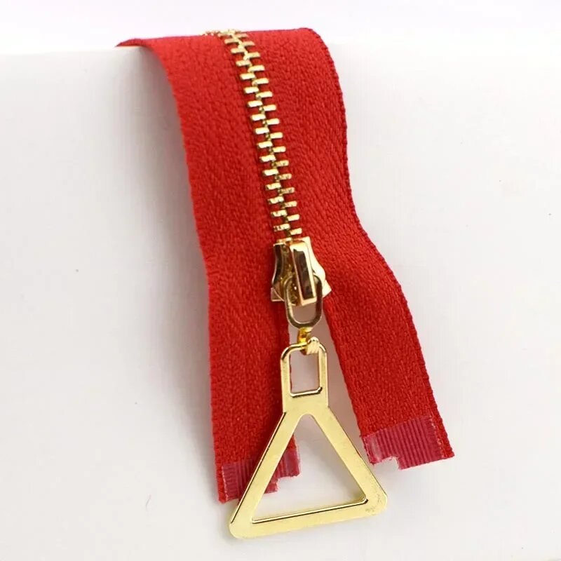 Металлические молнии Meetee, золотые/серебряные зубы, 2 шт. Красный, GoldRed, Close-end-15cm