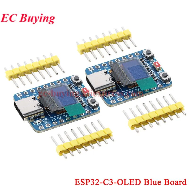 ESP32 C3 OLED Blue Board 0.42" 4M Flash (2шт)