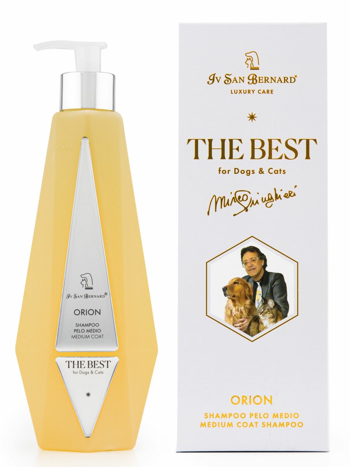 Шампунь для животных Iv San Bernard The Best line Orion Шампунь для средней шерсти с экстрактом меда 550мл