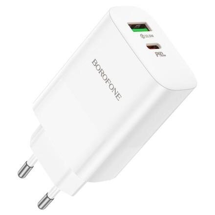 Сетевое зарядное устройство Borofone BN10, 1USB/1C 22.5W/65W, белое