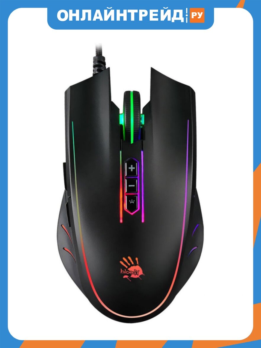 Мышь A4TECH Bloody Q81 Curve черный (1200631)