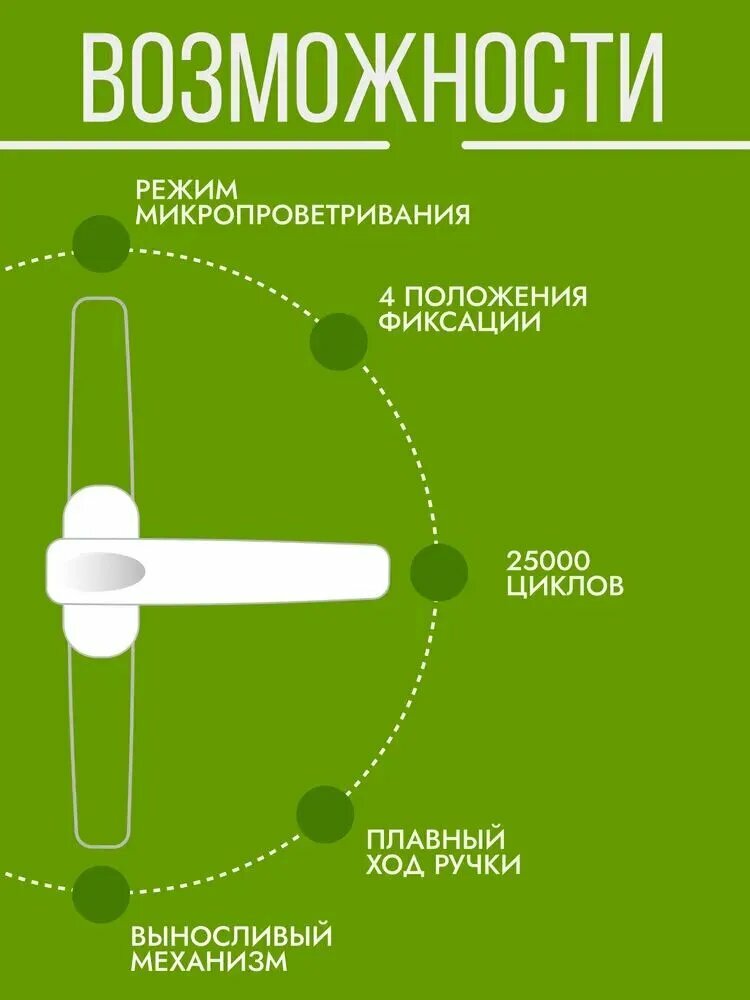 Ручка для окна, 2 шт — фото 1