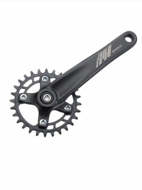 Система SAMOX AF26-D34NA (P201)-170 MTB 1x11s/10s/9s, 34T, сталь, 170мм алюминий, квадрат, черная
