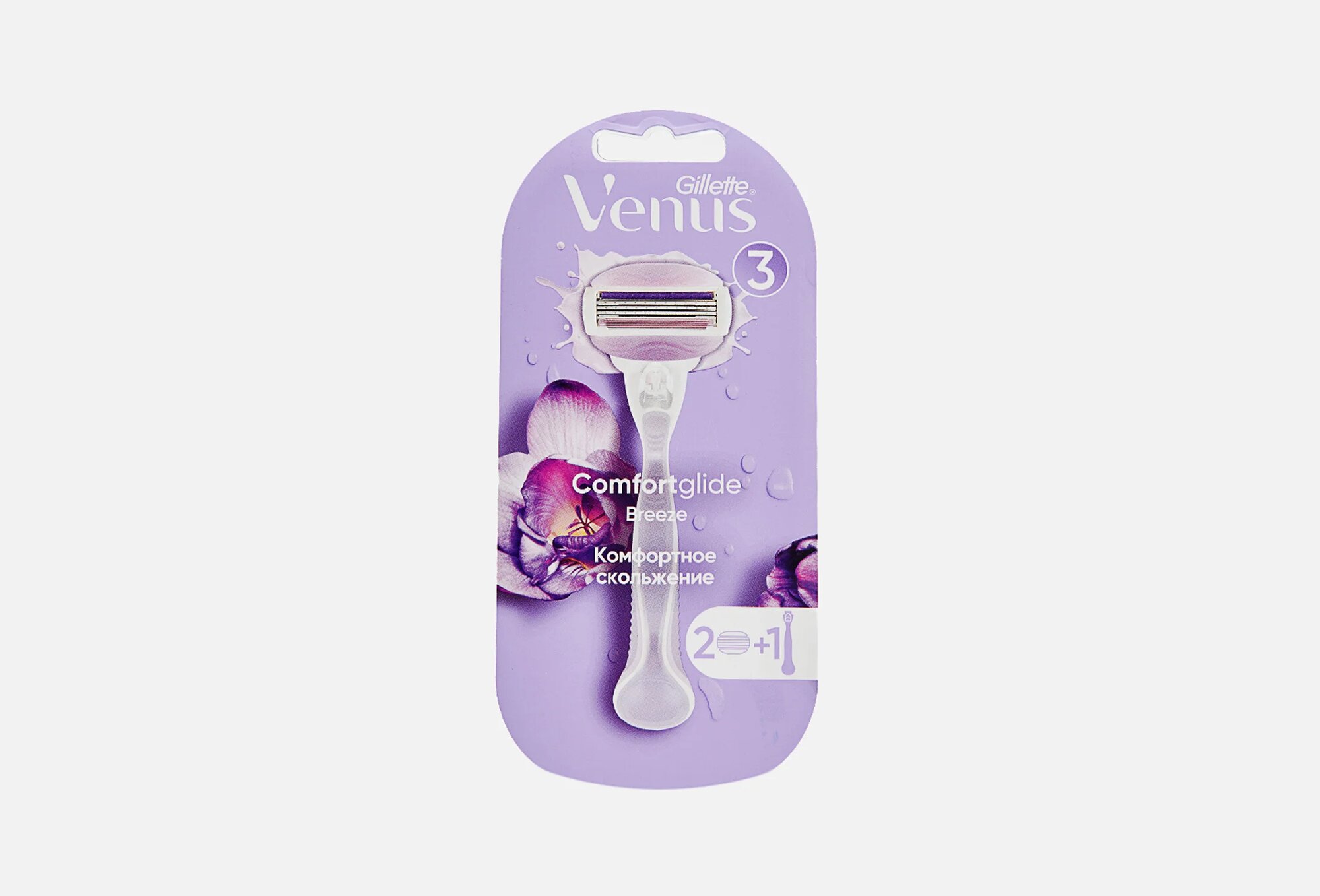 Gillette VENUS Breeze Razor 2 up Станок для бритья с 2 сменными кассетами 1шт