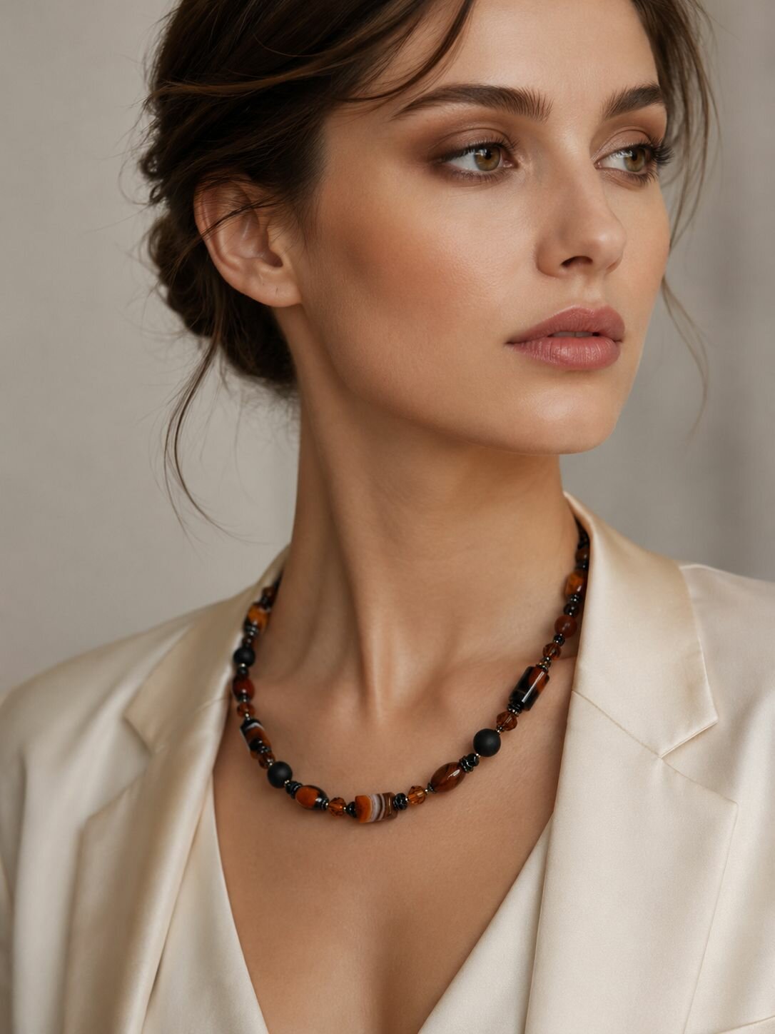 Бусы Diana Savitskaya, агат