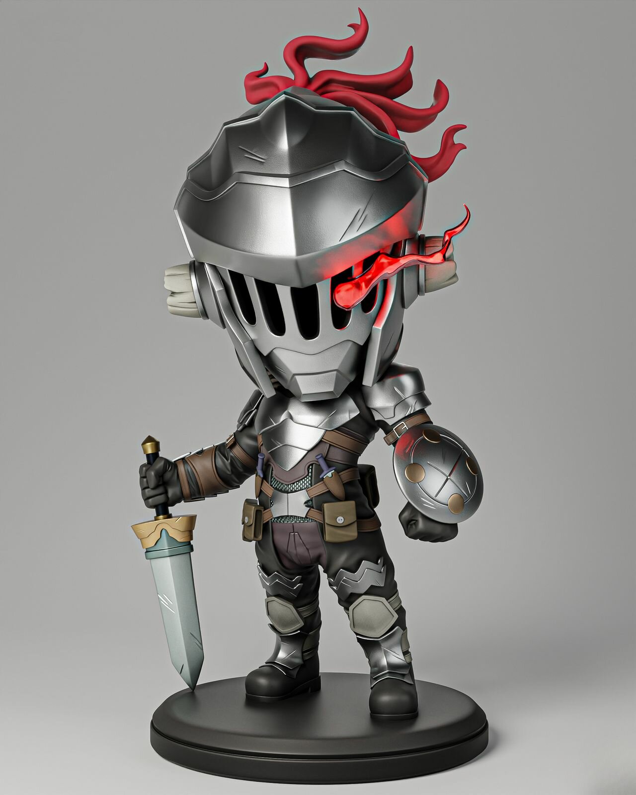 Сборная модель Goblin Slayer (Goblin Slayer), чиби, 142мм для покраски