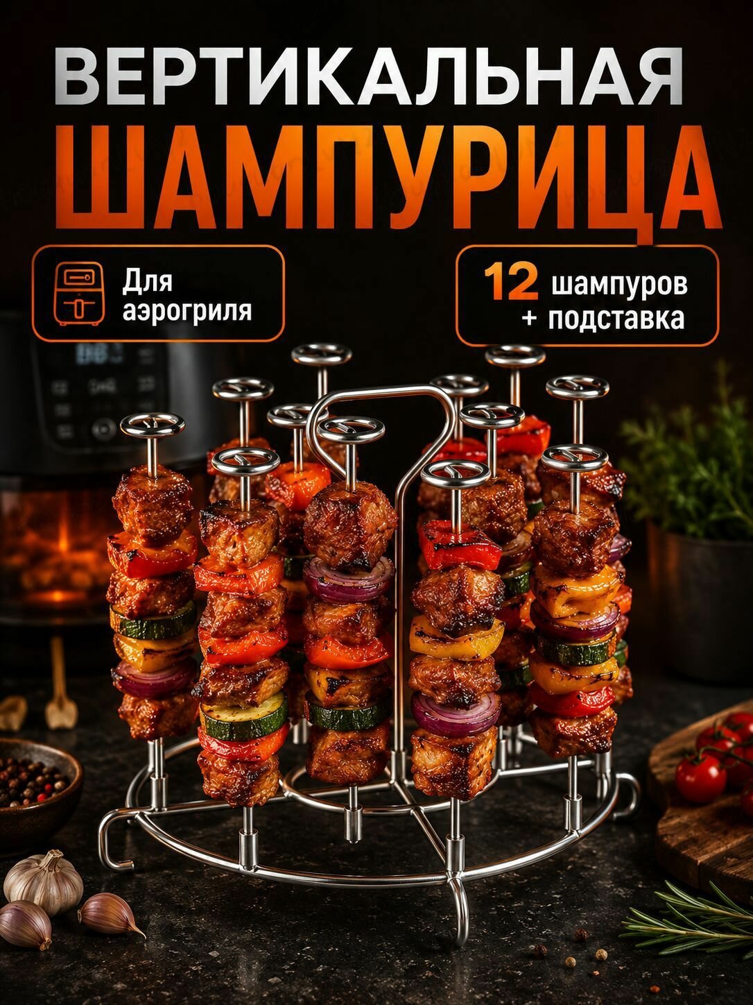 Подставка для шампуров, 1 предм.