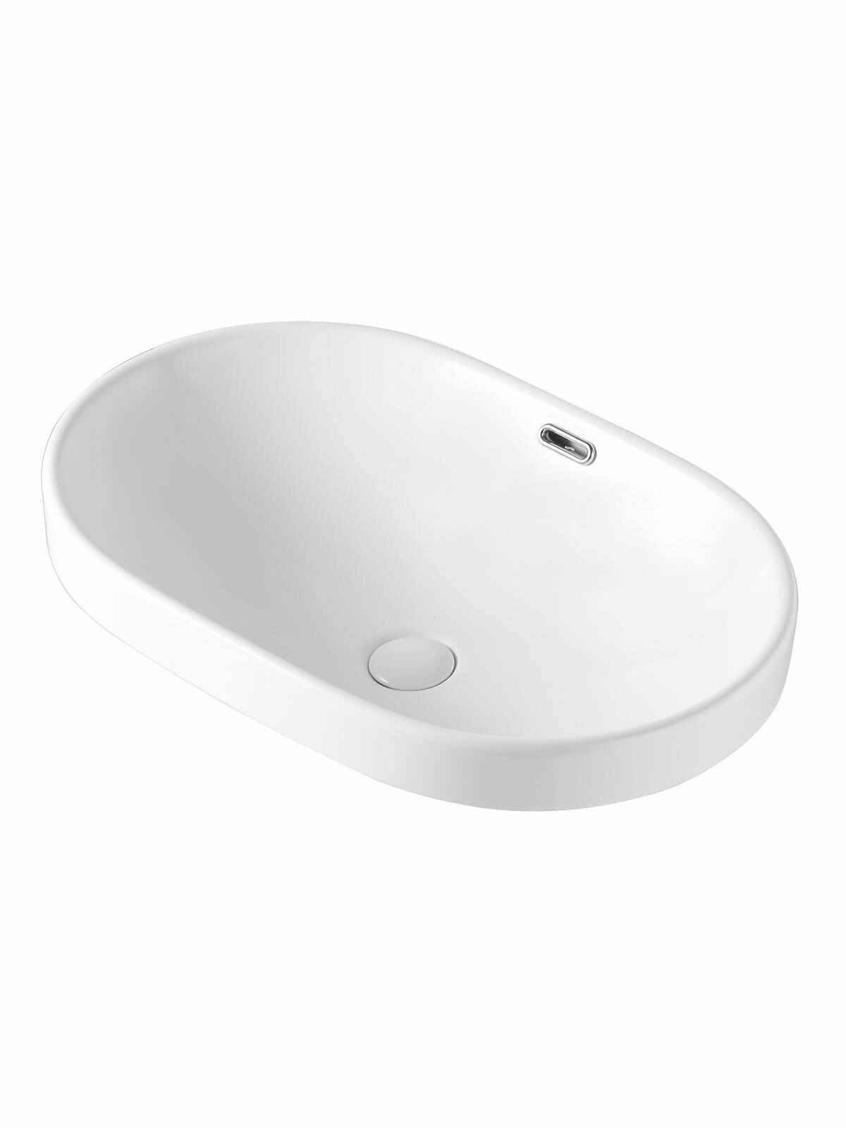 Раковина Orange 60 B05-600W Белая глянцевая, санфарфор, полувстраиваемая