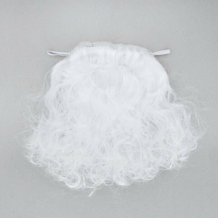 Карнавальная борода Дед Мороз , на резинке, 26 см, 30 г