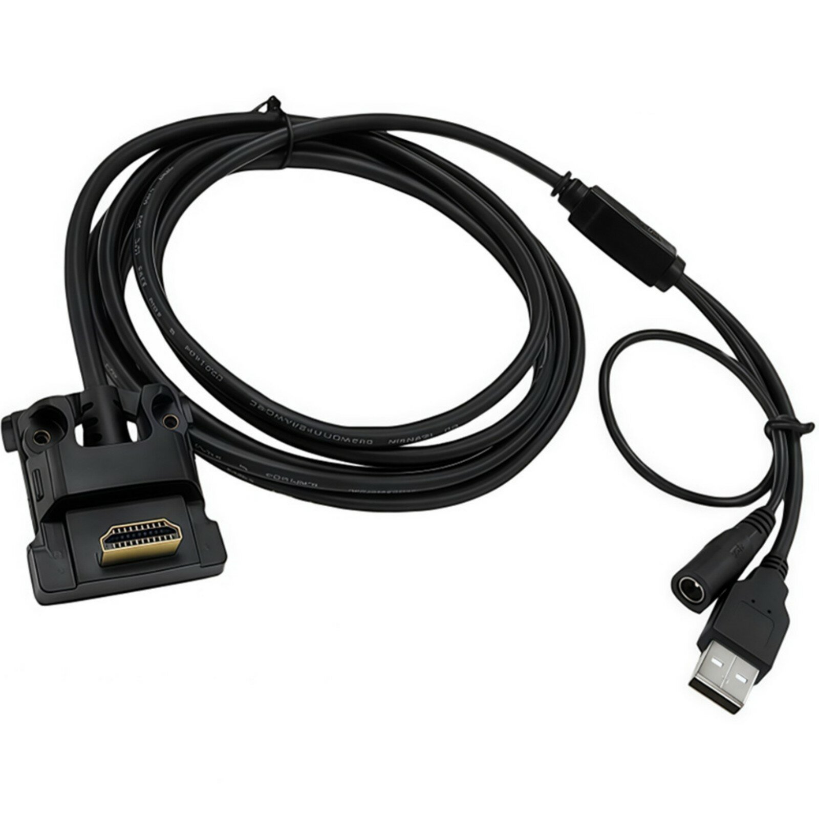 USB 2.0 кабель с угловым разъемом HDTV, длина 2 метра, PVC