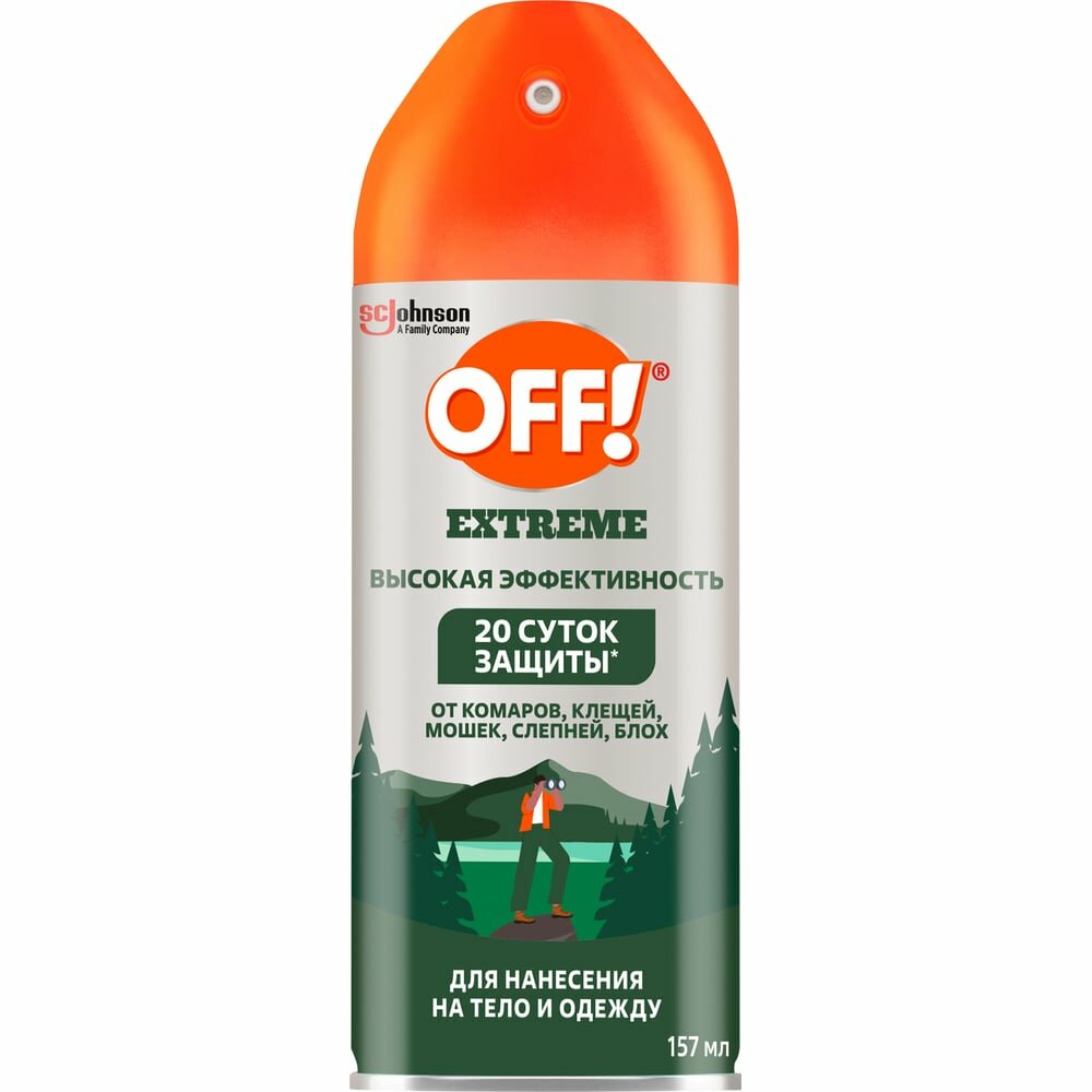 Аэрозоль от комаров OFF Extreme, 157 мл/6 865198